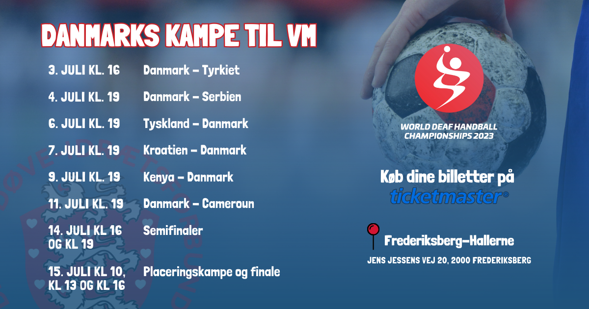 VM i håndbold: Danmarks kampe - Dansk Døve-Idrætsforbund